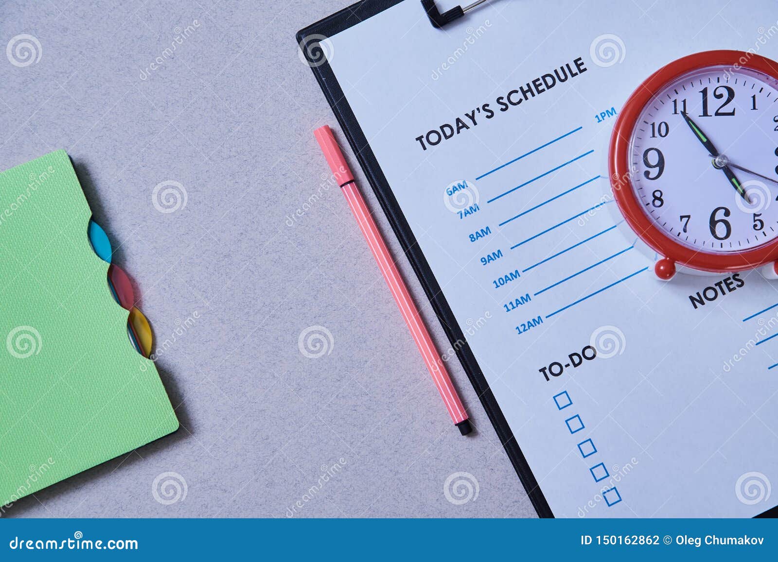 Time Management Deadline and Schedule Concept: Alarm Clock on the ...