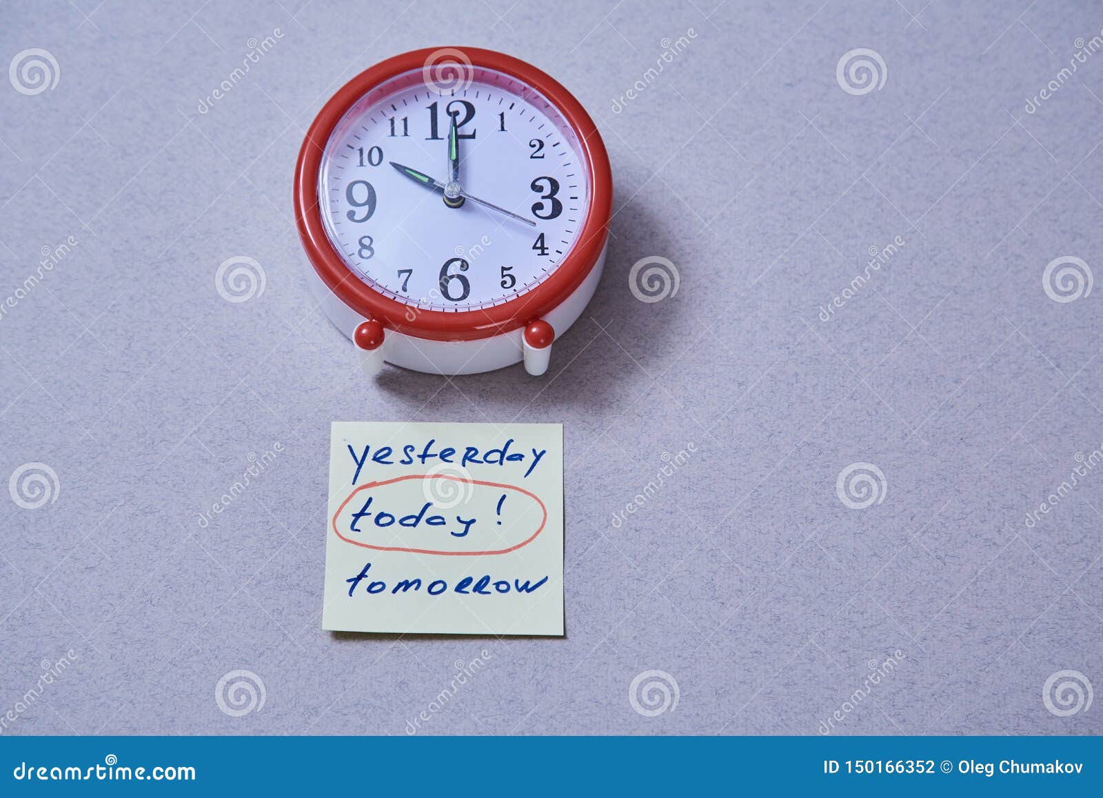 Time Management Deadline and Schedule Concept: Alarm Clock and Stickers ...