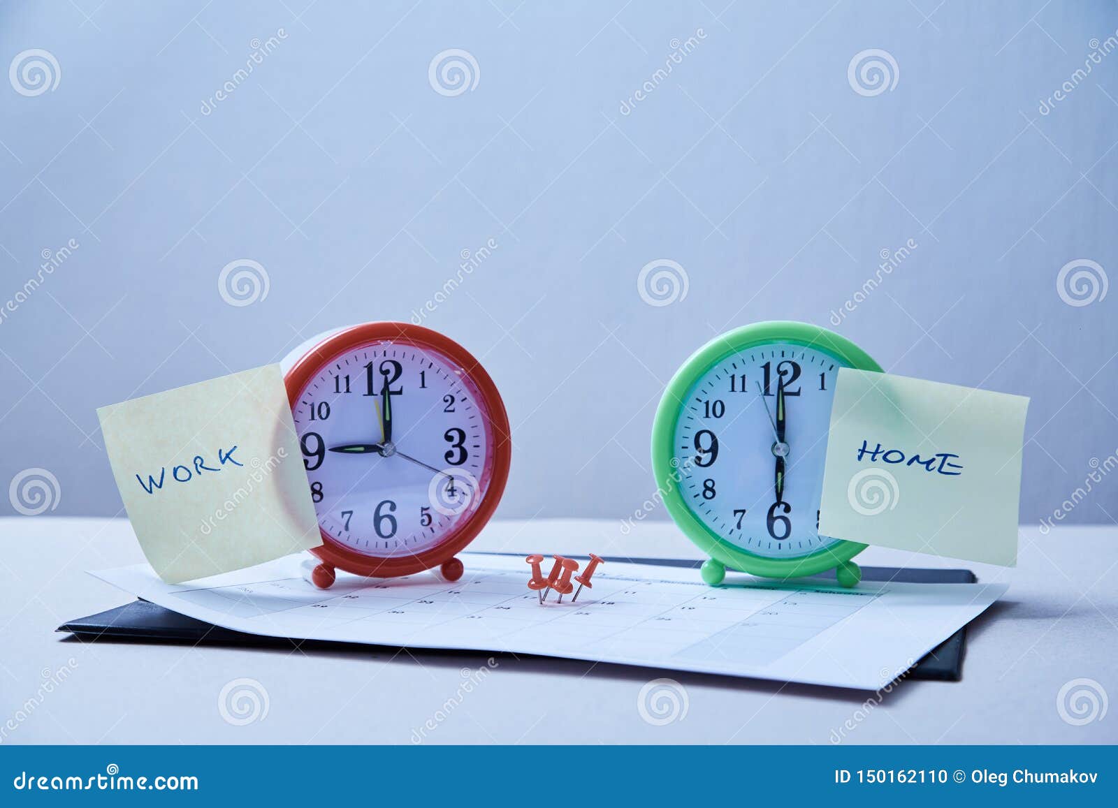 Time Management Deadline and Schedule Concept: Stickers Pasted on the ...