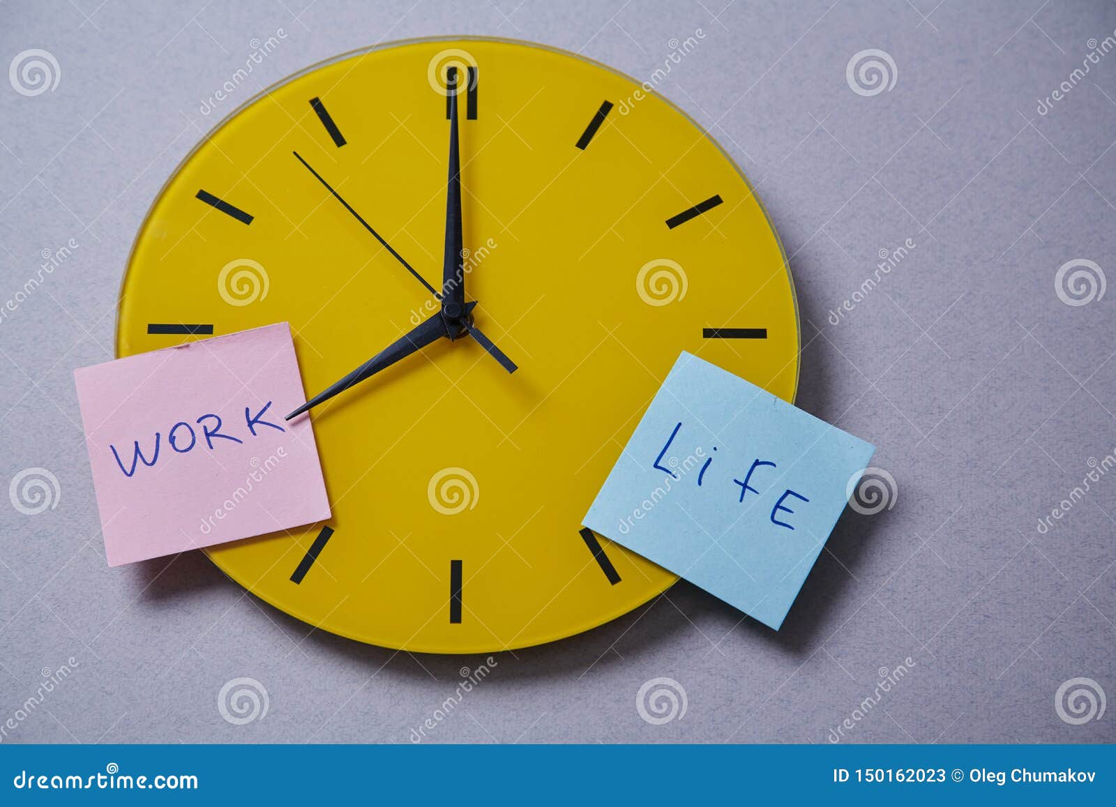 Time Management Deadline and Schedule Concept: Yellow Clock Covered ...