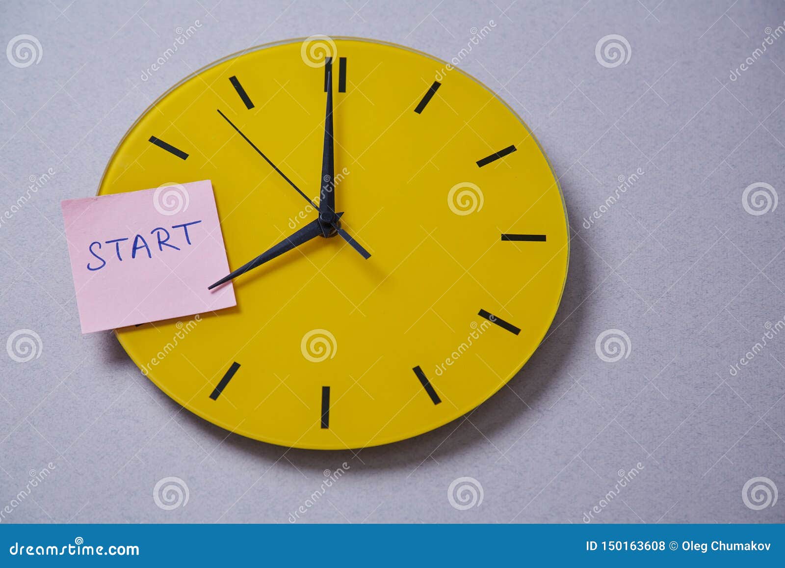 Time Management Deadline and Schedule Concept: Yellow Clock Covered ...