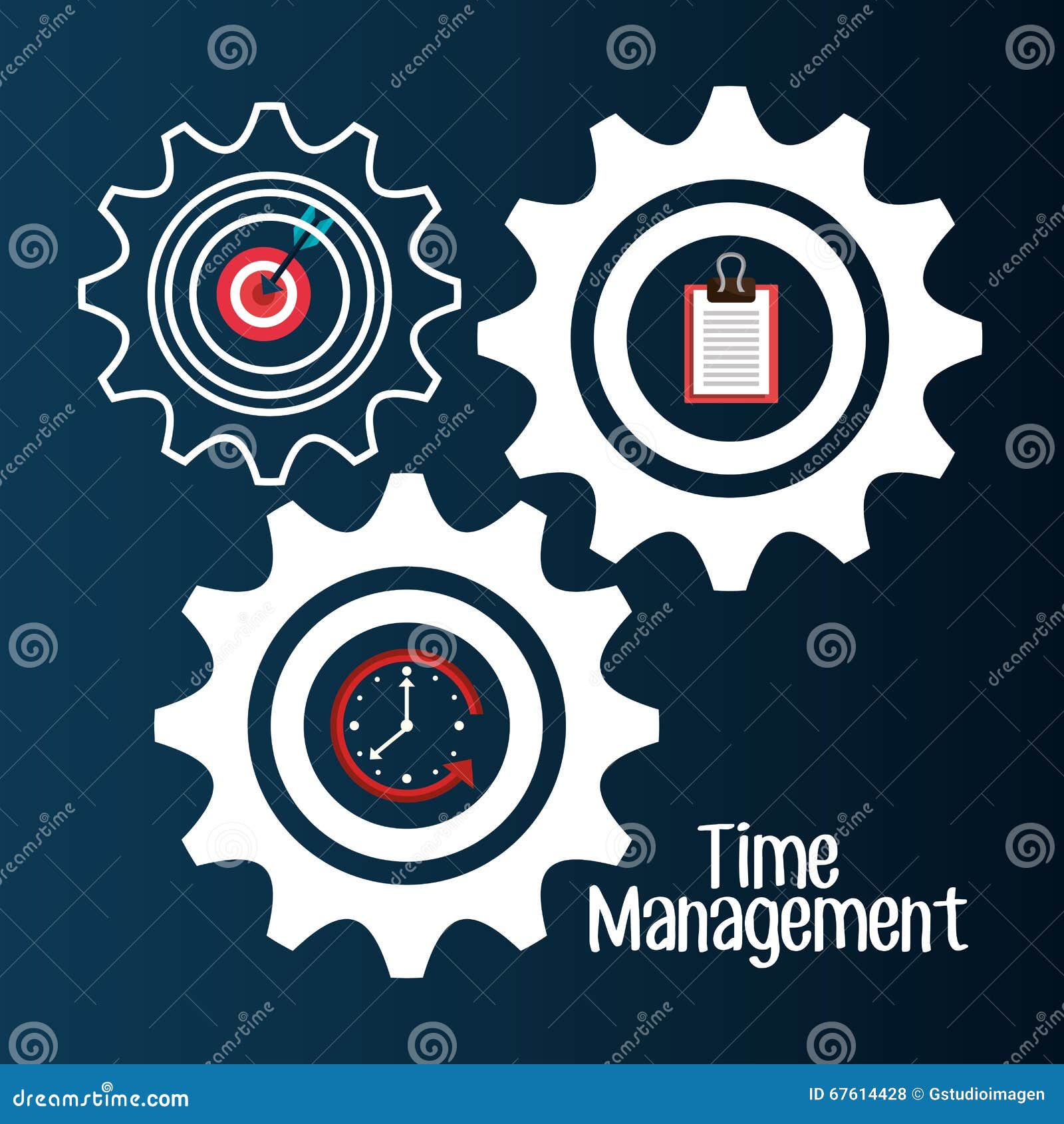 Time management design stock illustration. Illustration of business ...