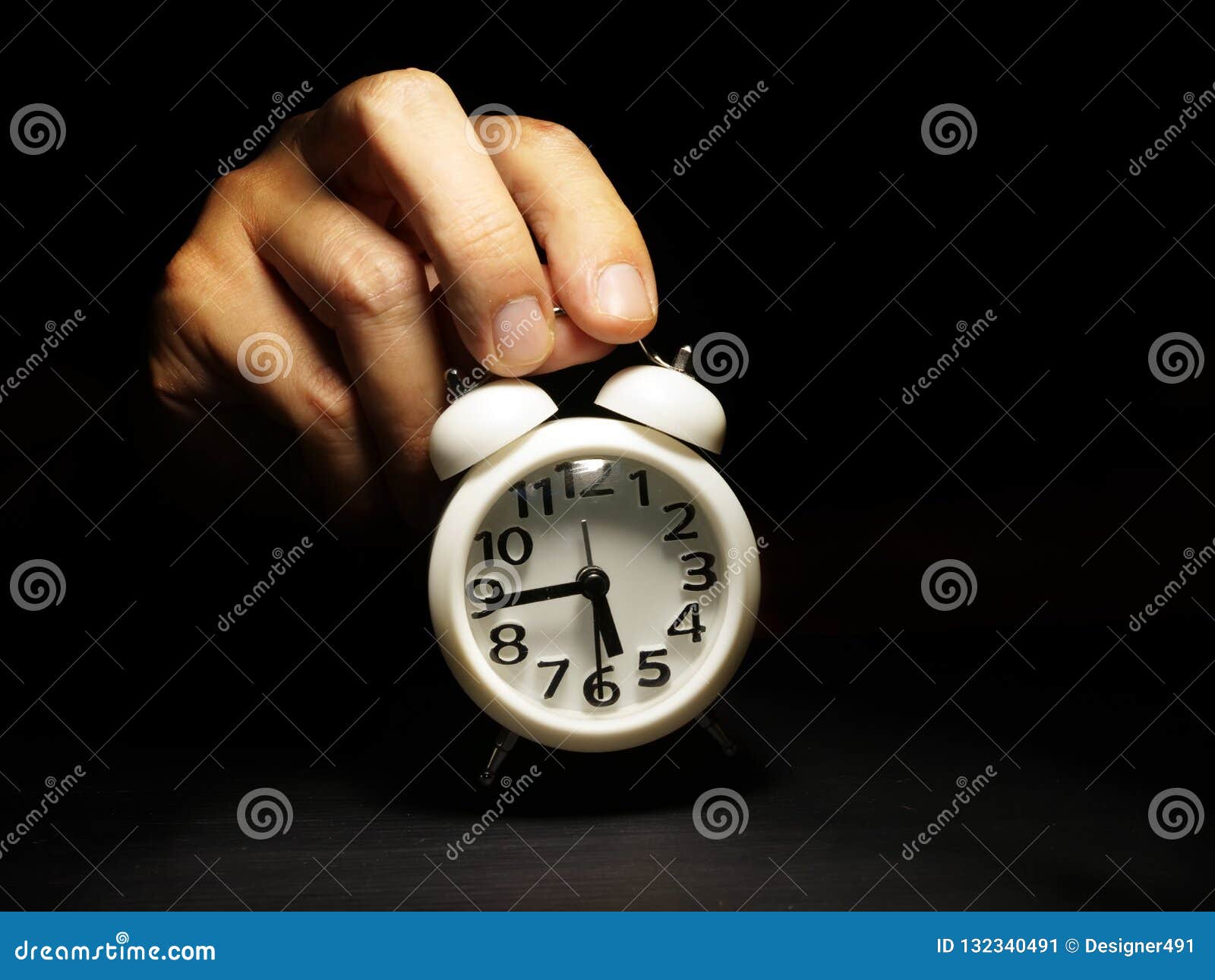 Time Management. Hand is Holding Alarm Clock. Stock Image - Image of ...