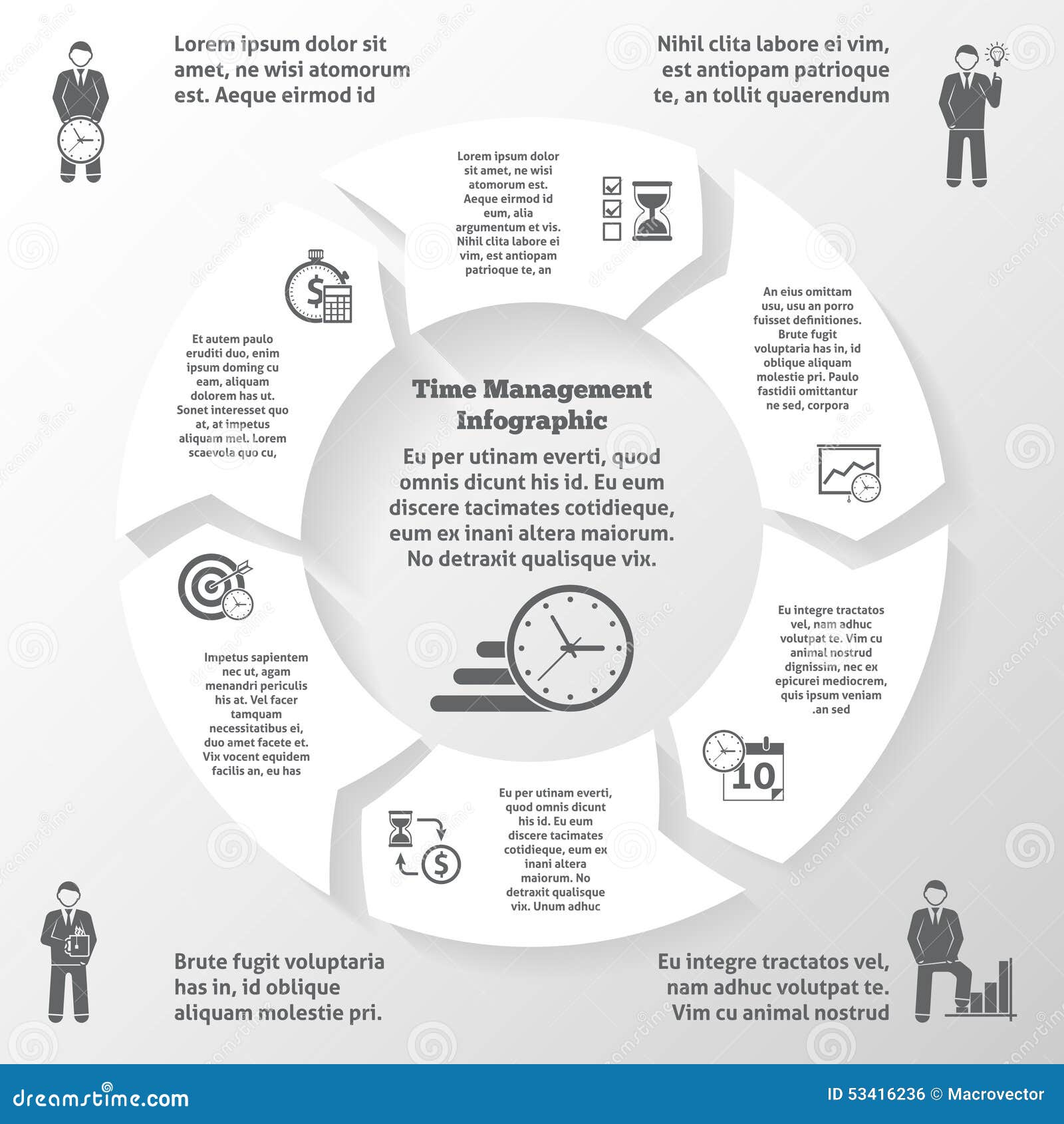 Time Management Infographics Stock Vector - Illustration of management ...
