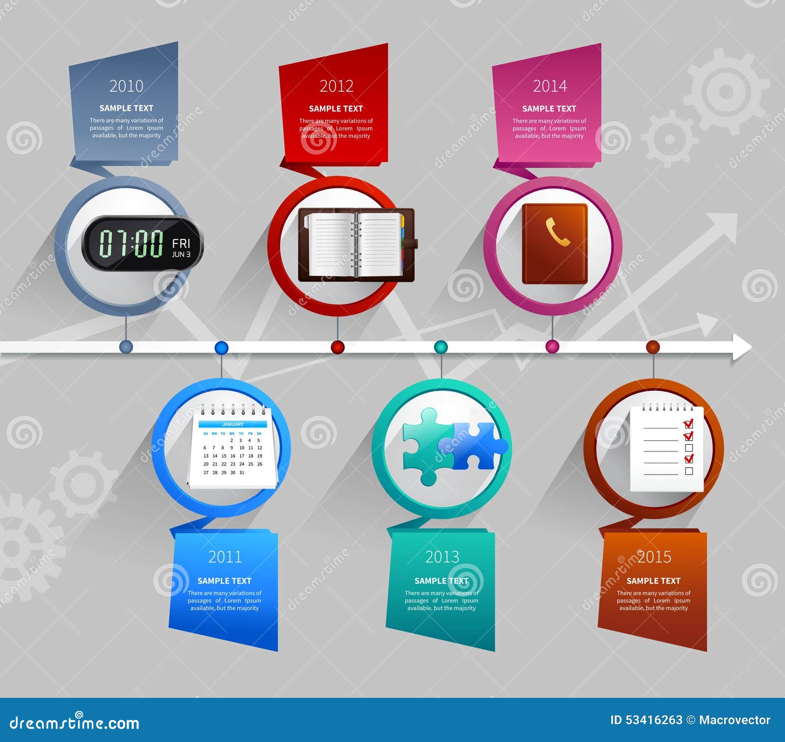 Time Management Infographics Stock Vector - Illustration of graphs ...