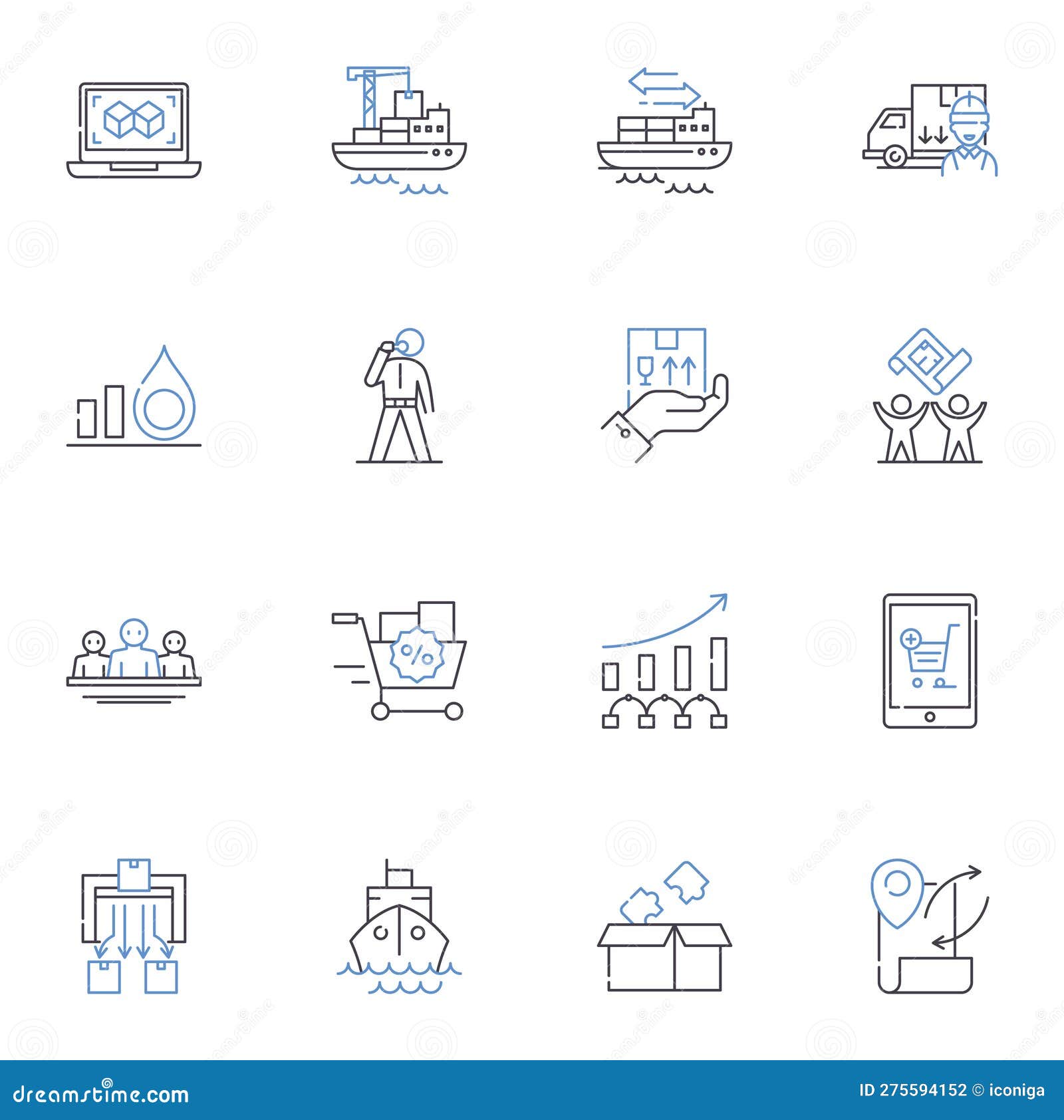 Time Management Line Icons Collection. Scheduling, Productivity ... Time Management Line Icons Collection. Scheduling, Productivity ...