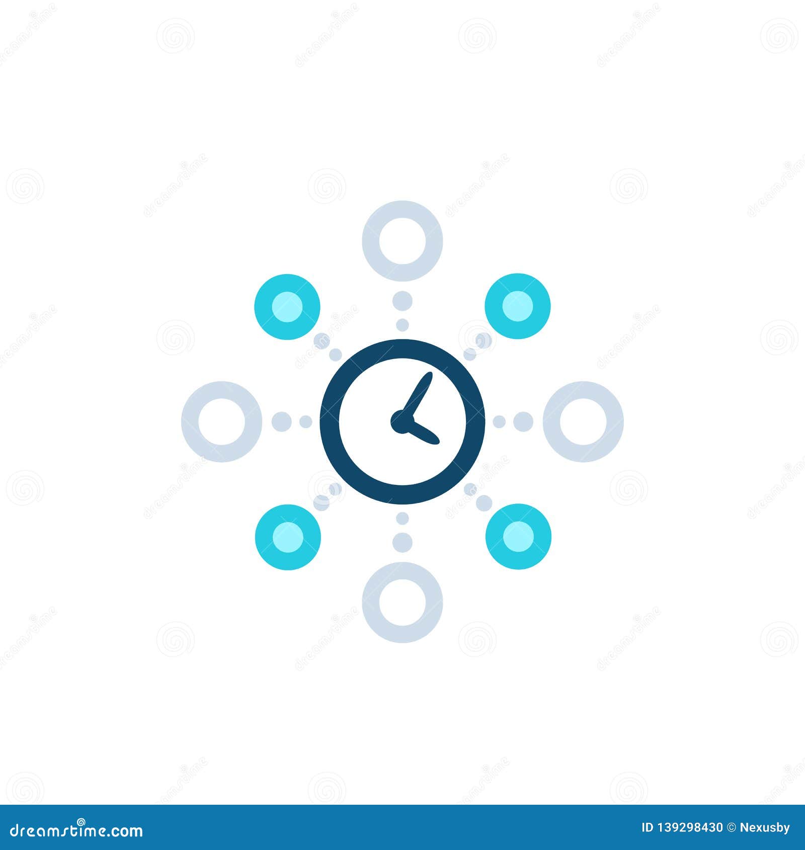 Time Management, Planning Vector Icon Stock Vector - Illustration of ...
