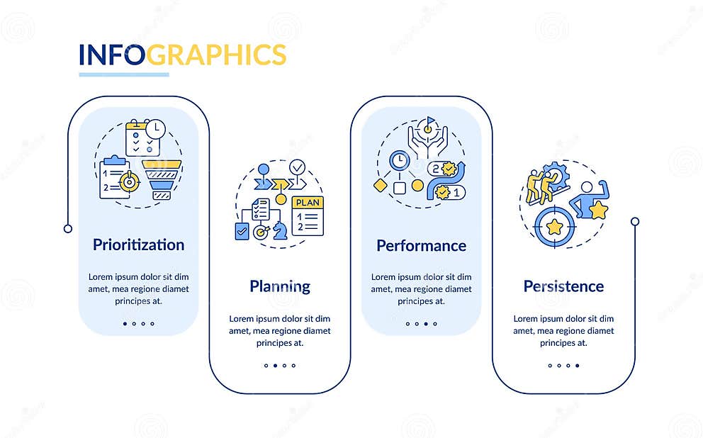 Time Management Prioritization Rectangle Infographic Template Stock ...