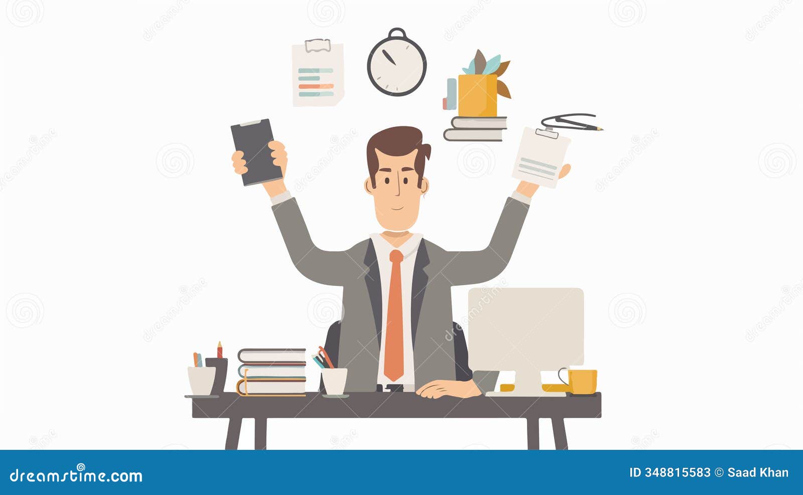 A Time Management and Productivity Concept, Emphasizing Multi-tasking ...