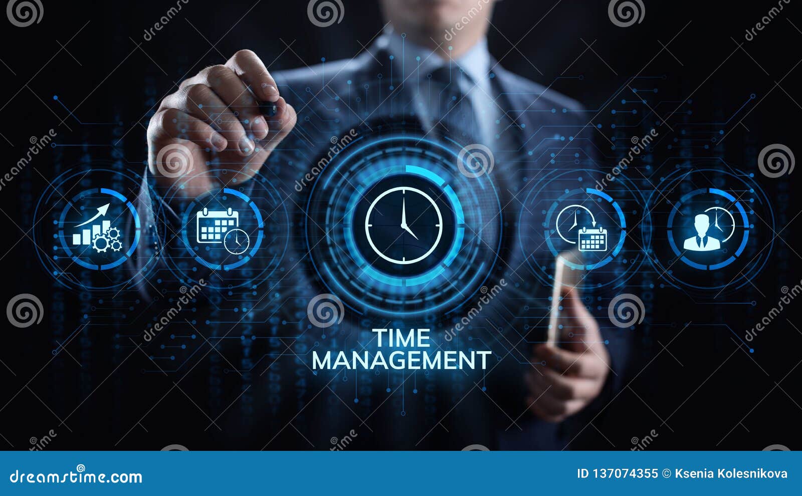 Time Management Project Planning Business Internet Technology Concept ...