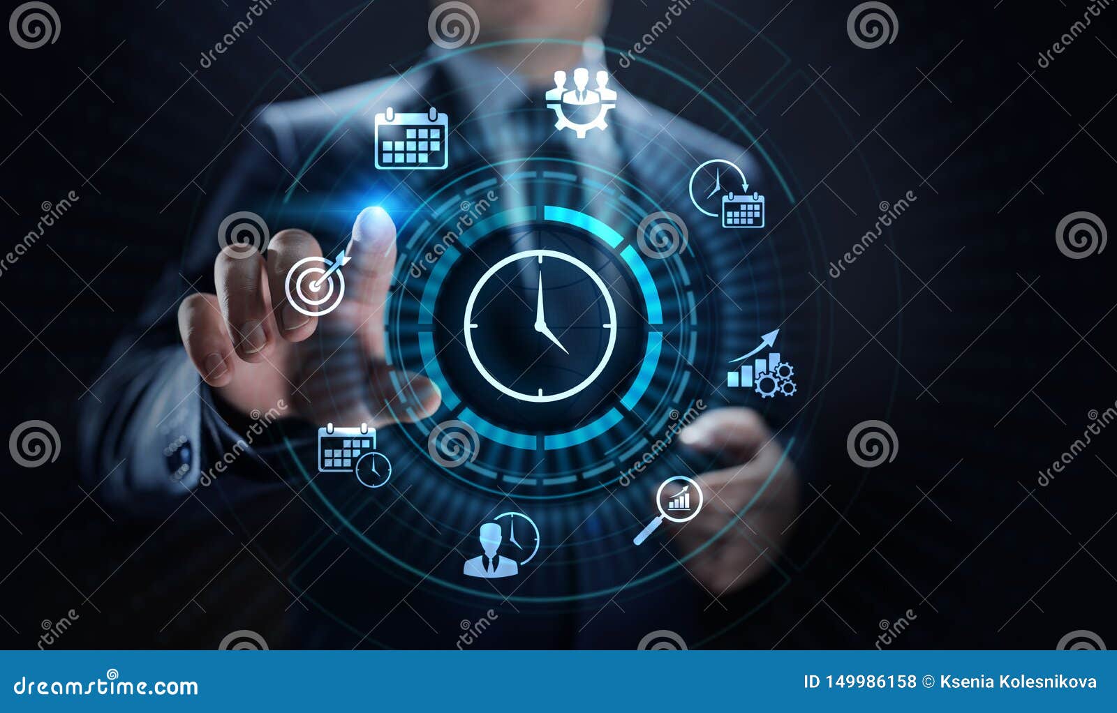 Time Management Project Planning Business Internet Technology Concept ...