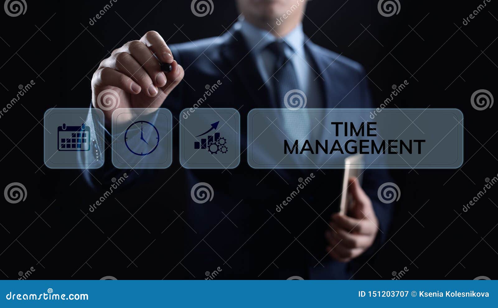 Time Management Project Planning Business Internet Technology Concept ...