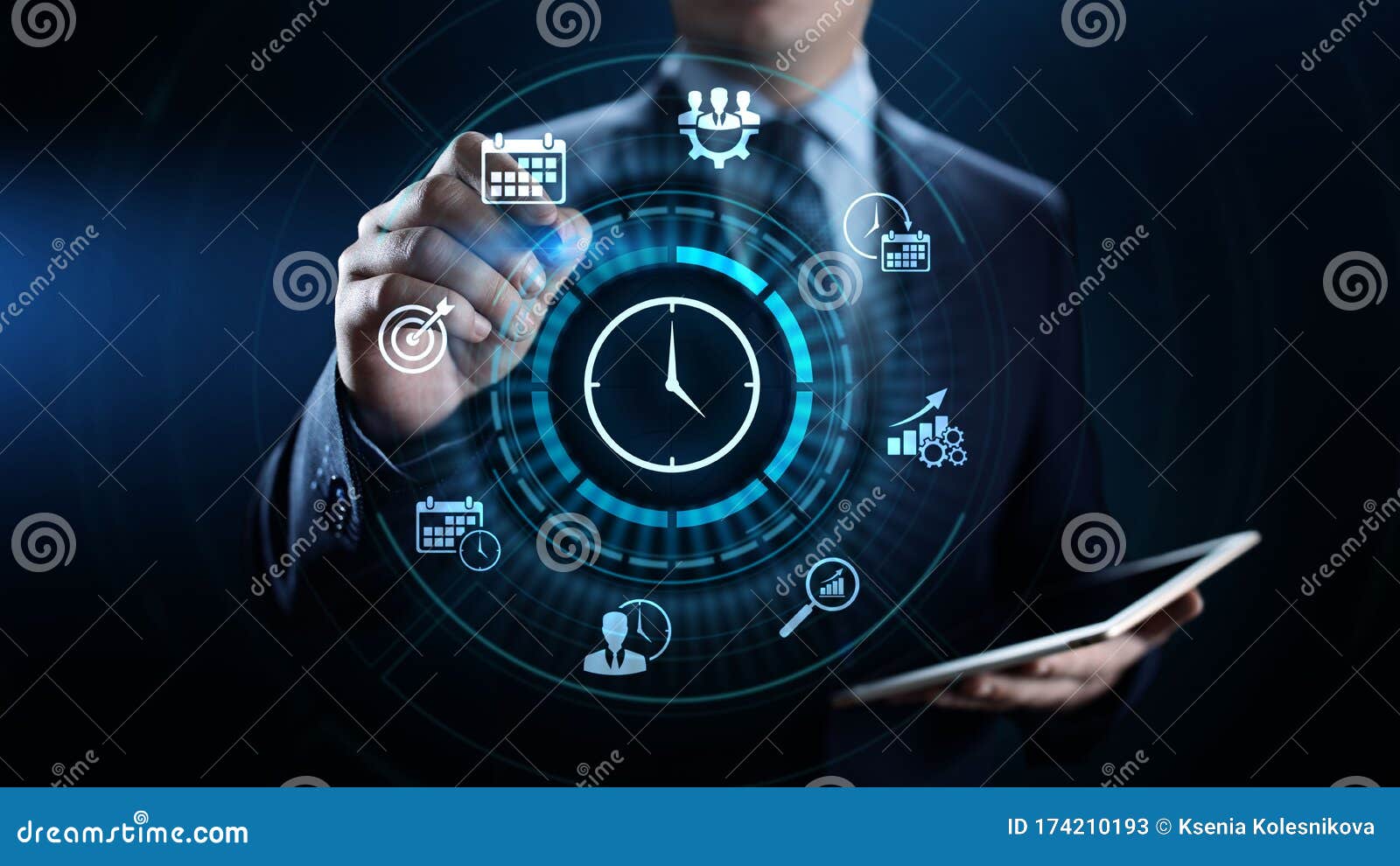 Time Management Project Planning Business Internet Technology Concept ...