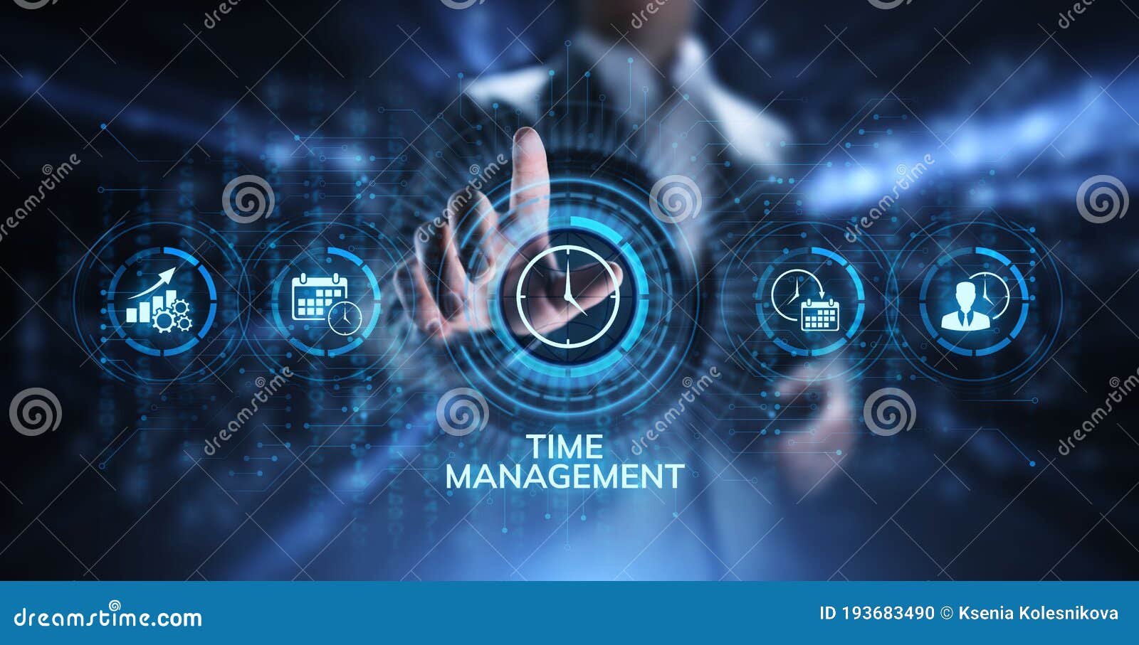 Time Management Project Planning Business Internet Technology Concept ...