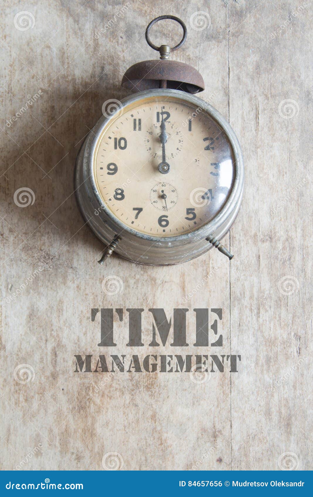 Time Management Retro Concept Stock Photo - Image of organization ...