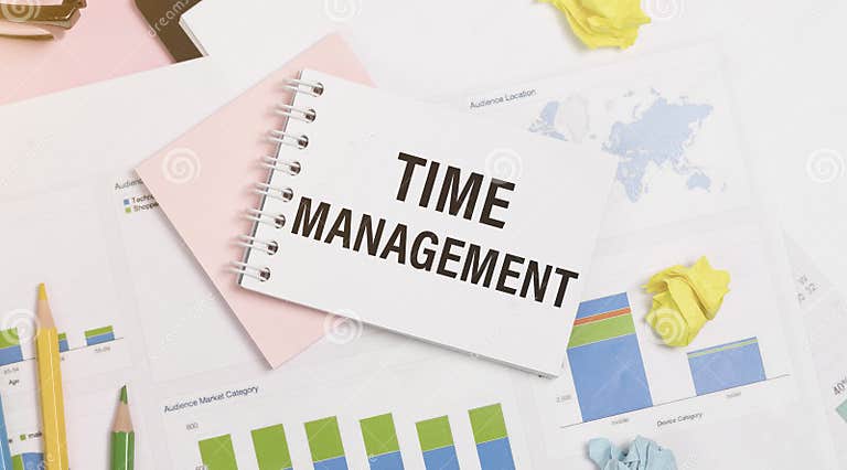 Time Management Text on Notepad Stock Photo - Image of brainstorming ...