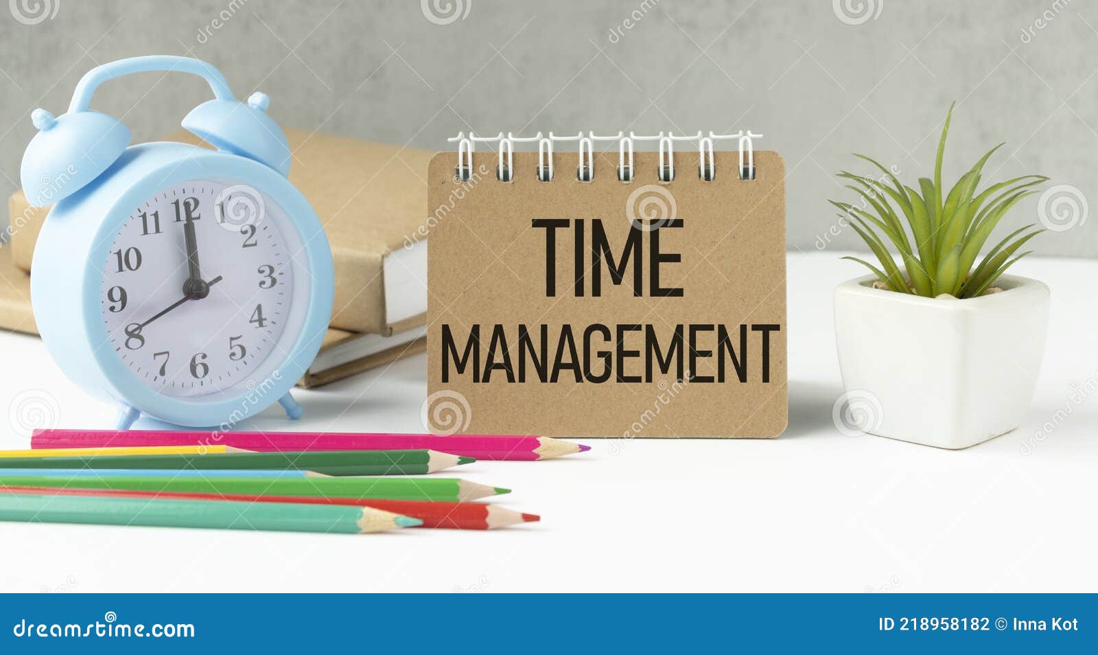 Time Management Text on Notepad, Business Stock Photo - Image of coffee ...