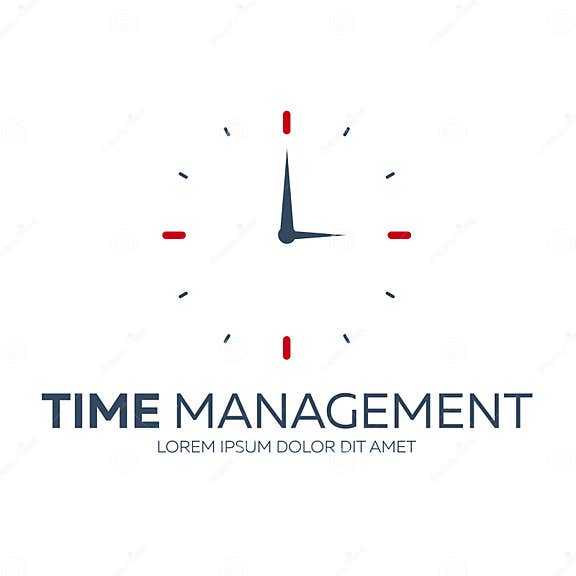 Time Management. Time Logo. Vector Flat Illustration. Stock ...
