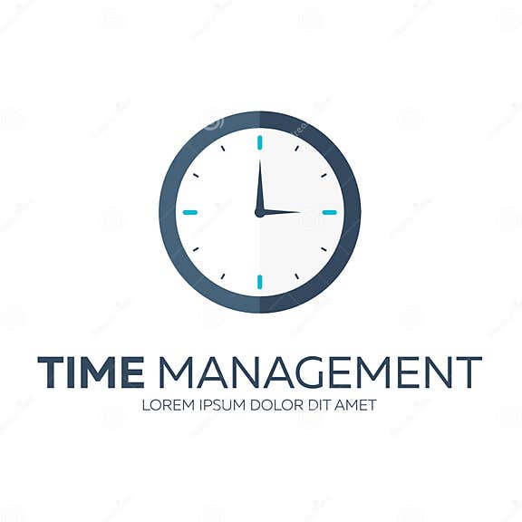 Time Management. Time Logo. Vector Flat Illustration. Stock ...