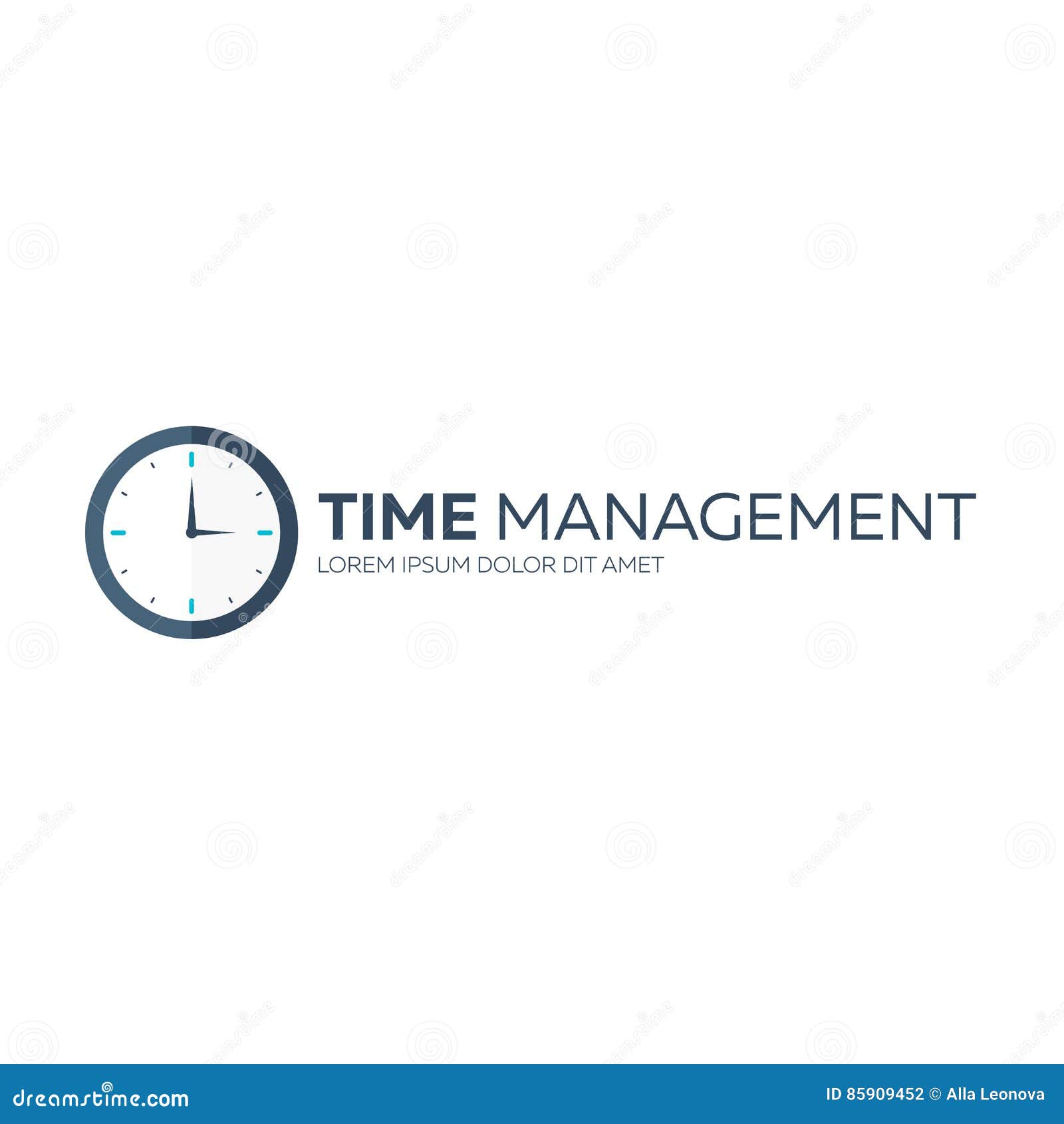 Time Management. Time Logo. Vector Flat Illustration. Stock ...