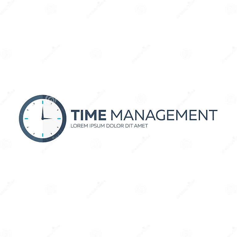 Time Management. Time Logo. Vector Flat Illustration. Stock ...