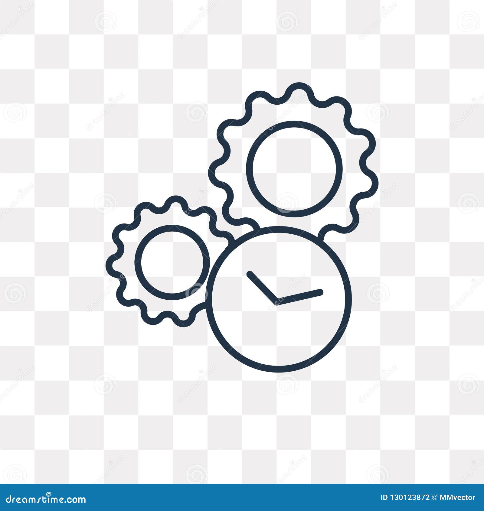 Time Management Vector Icon Isolated on Transparent Background, Stock ...
