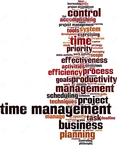 Time management word cloud stock vector. Illustration of prioritizing ...
