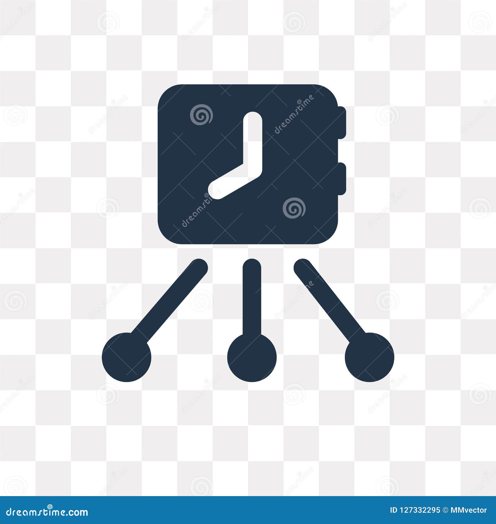 Time Manager Vector Icon Isolated On Transparent Background, Tim Stock ...