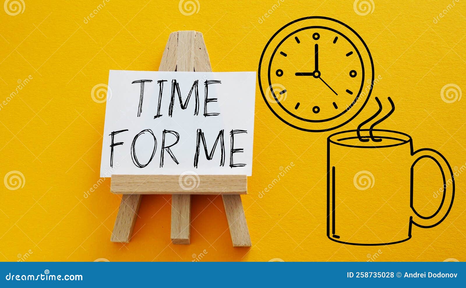 Time for Me is Shown Using the Text Stock Photo - Image of concept ...