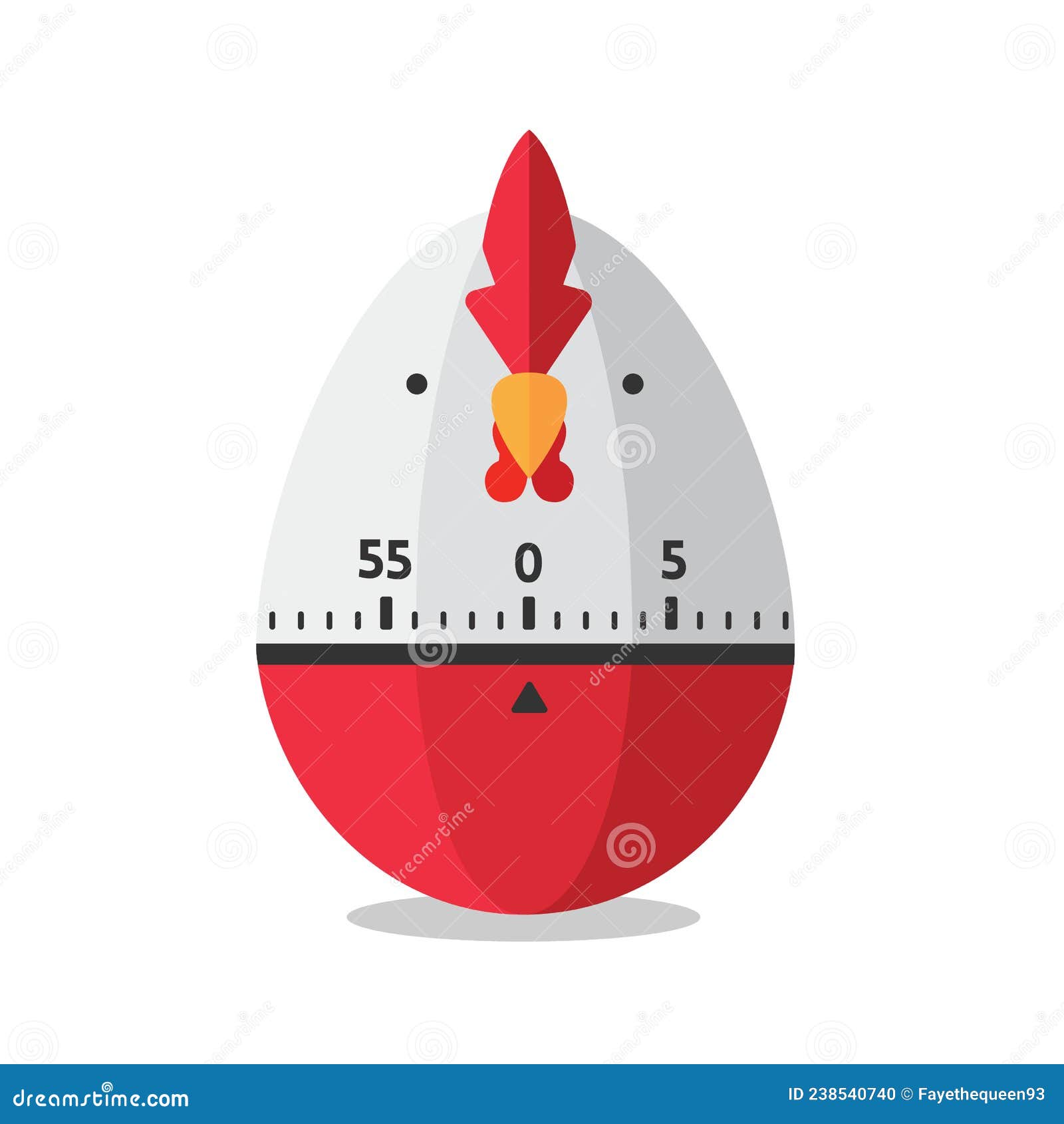 Time Measuring Tool Isolated on White Background. Stock Vector ...