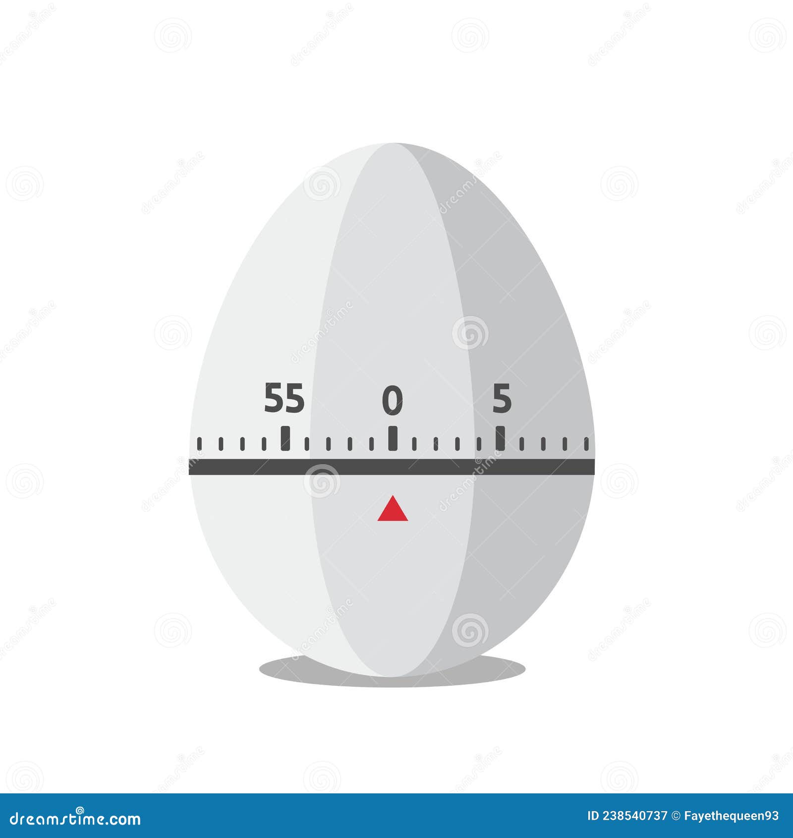 Time Measuring Tool Isolated on White Background. Stock Vector ...
