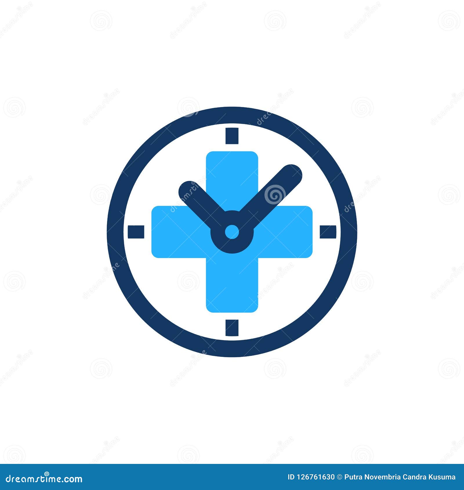 Time Medical Logo Icon Design Stock Illustration - Illustration of icon ...