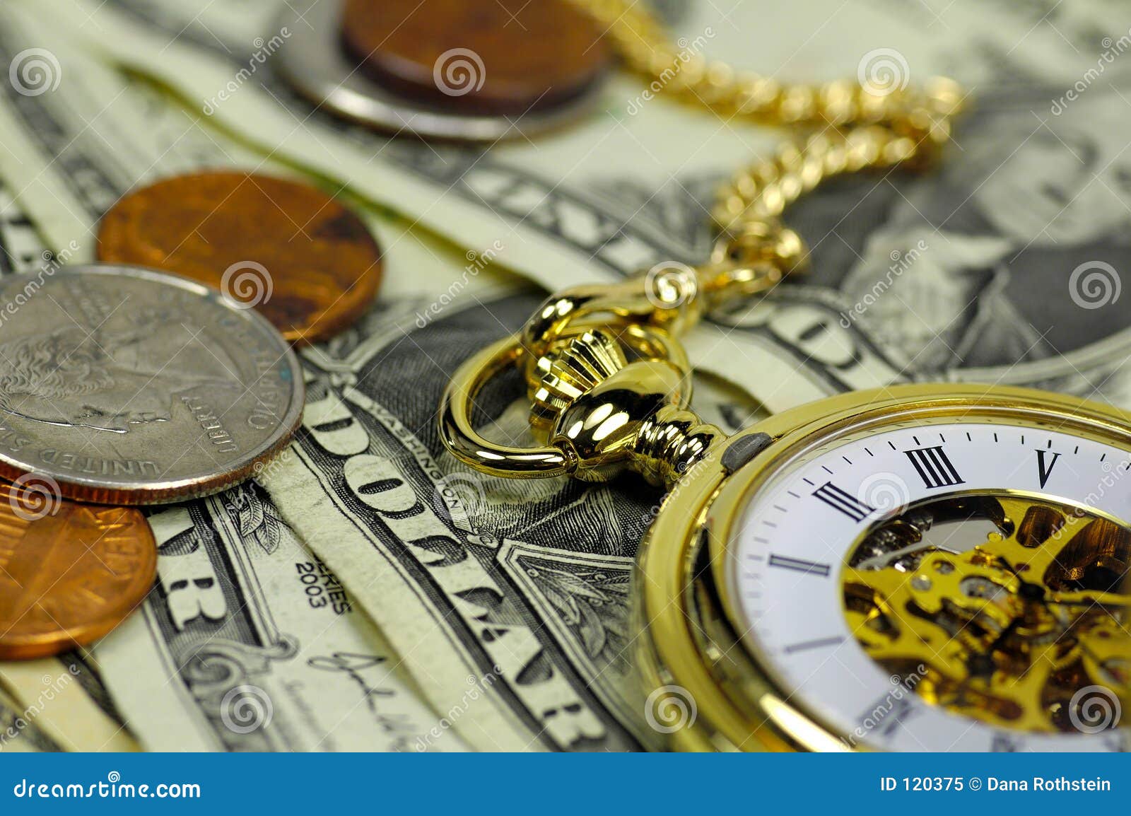 Time is Money stock image. Image of dollar, penny, timing - 120375