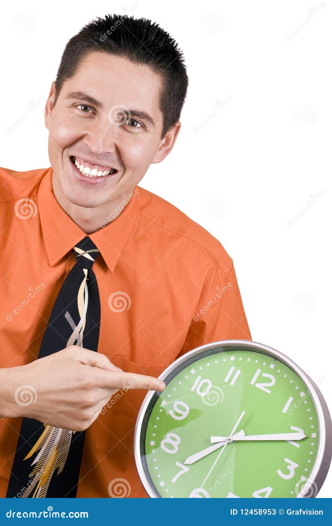 Time is money stock image. Image of chief, pretty, happy - 12458953