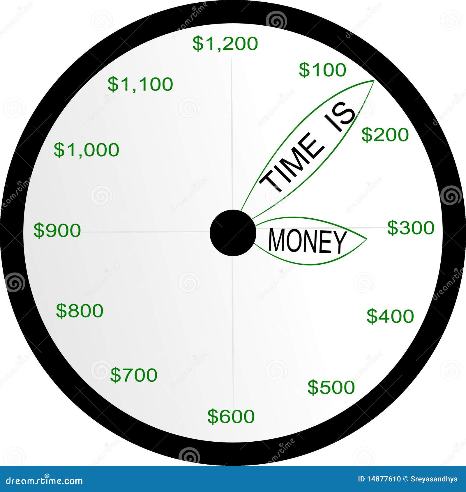Time is Money stock illustration. Illustration of businessman - 14877610