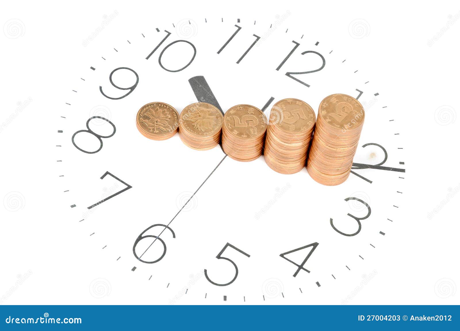 Time is money stock image. Image of grow, money, hour - 27004203