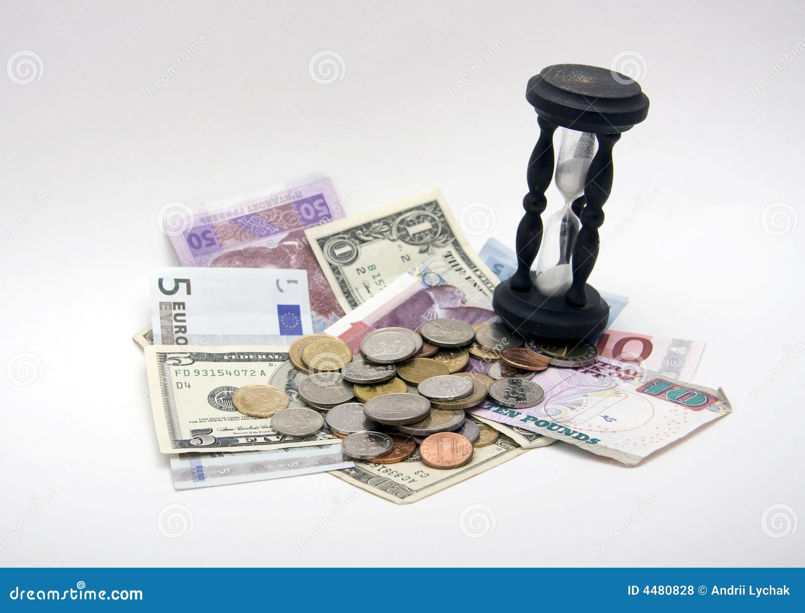 Time is money stock photo. Image of treasure, timer, watch - 4480828