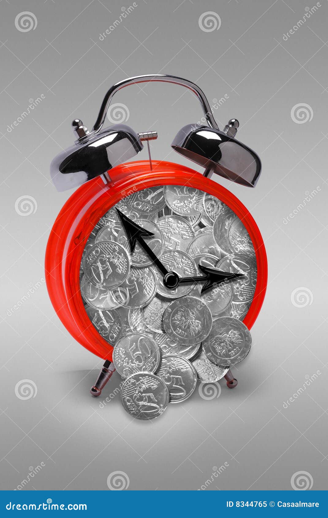 The time is money stock image. Image of watch, time, coin - 8344765