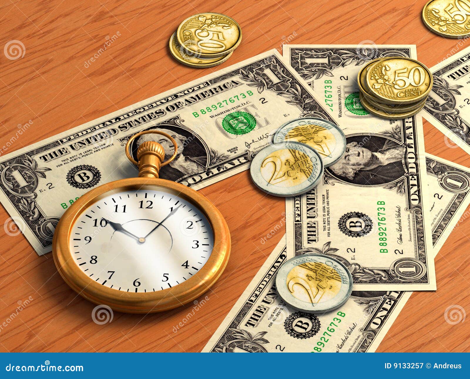 Time is money stock image. Image of minute, cash, commerce - 9133257