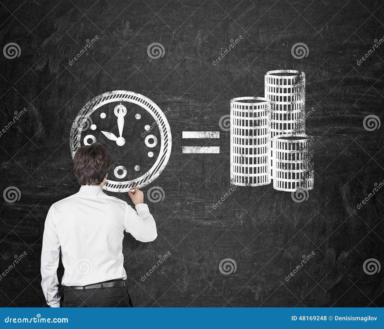 Time is money stock photo. Image of opportunity, clock - 48169248