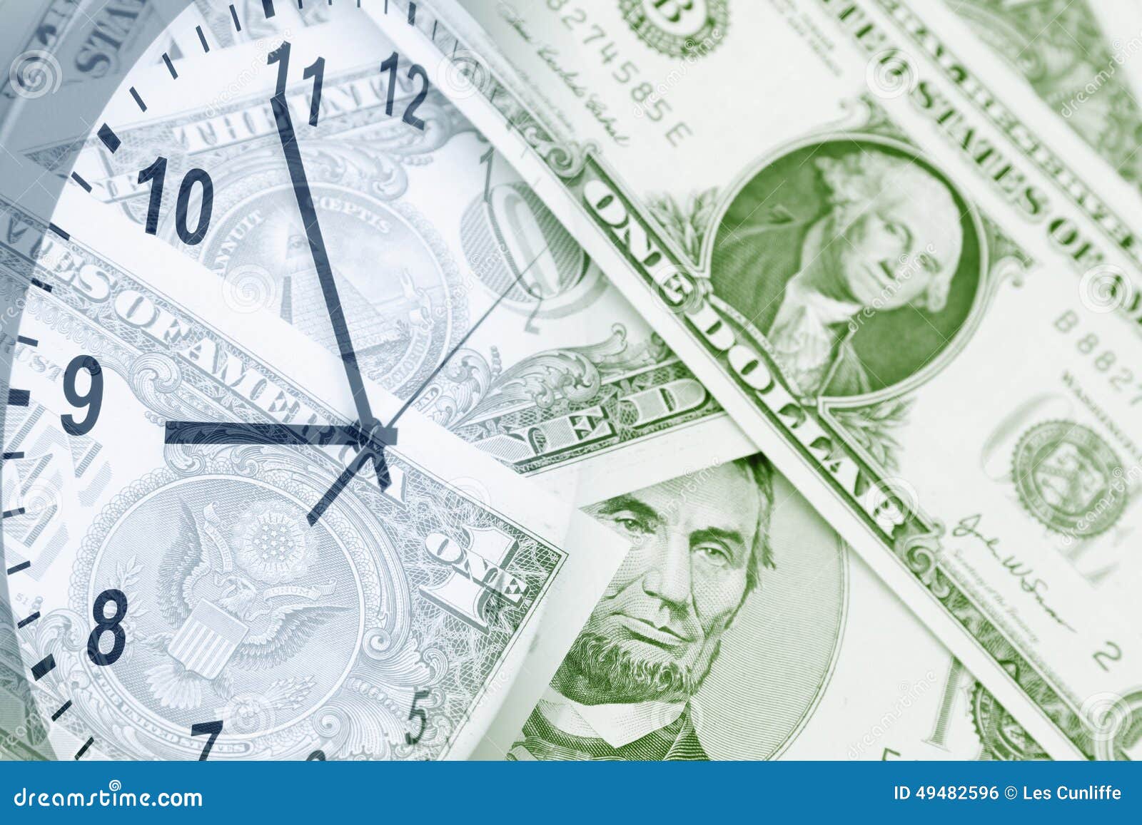 Time is money stock photo. Image of dollars, metaphor - 49482596
