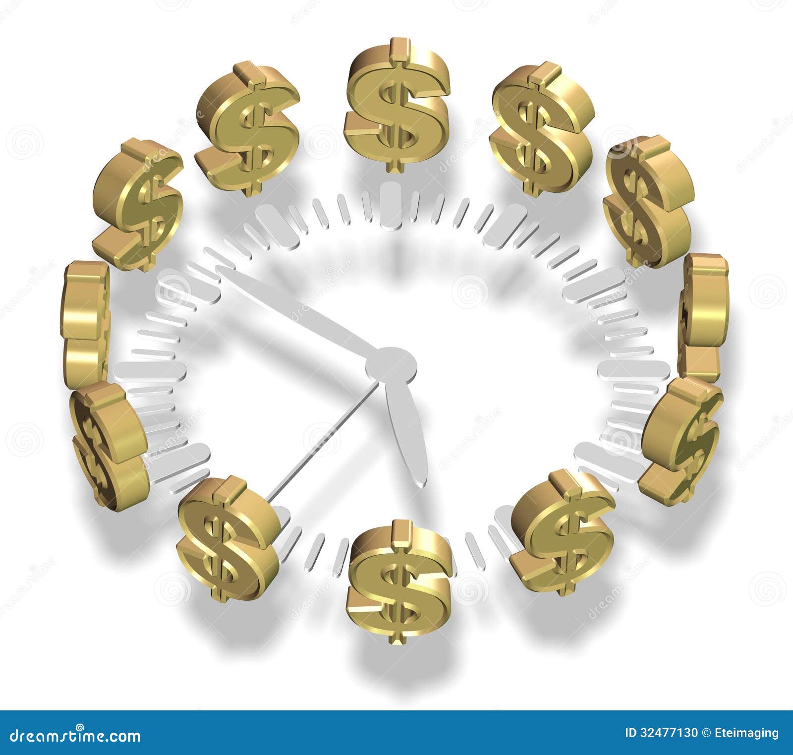 Time and money stock illustration. Illustration of business - 32477130