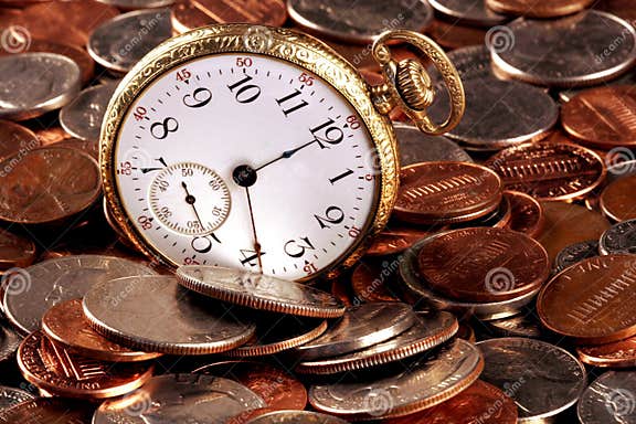 Time and Money Concept stock image. Image of management - 1032933