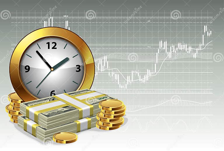 Time is money concept stock vector. Illustration of dollar - 17967258