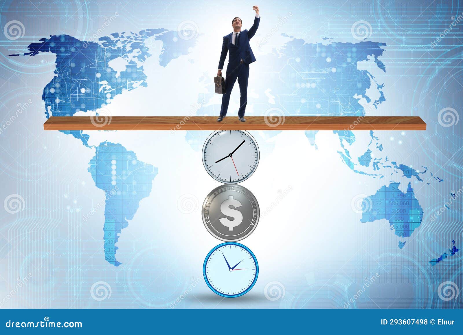 Time is Money Concept with Clock and Dollar Stock Photo - Image of ...