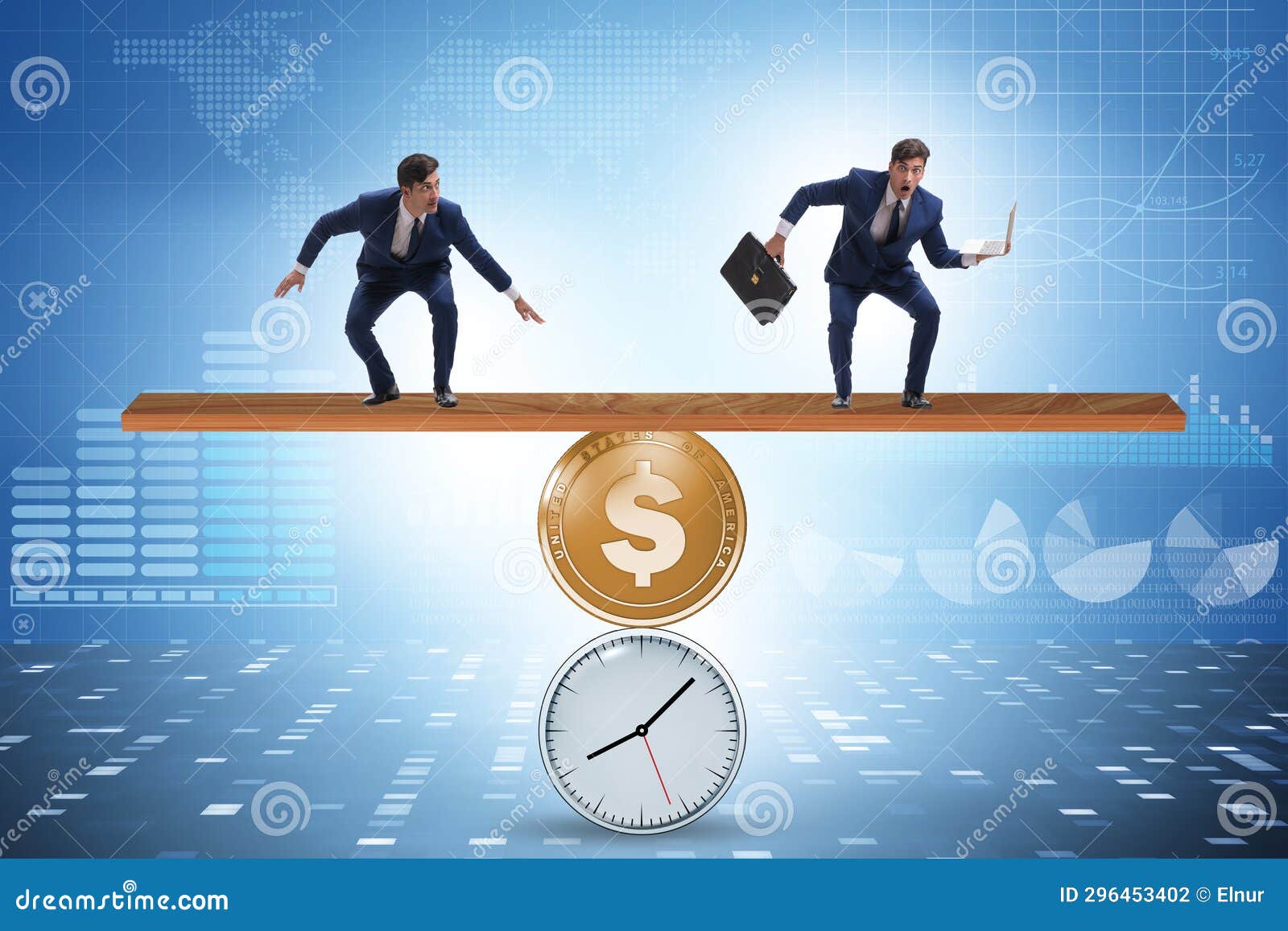 Time is Money Concept with Clock and Dollar Stock Photo - Image of ...