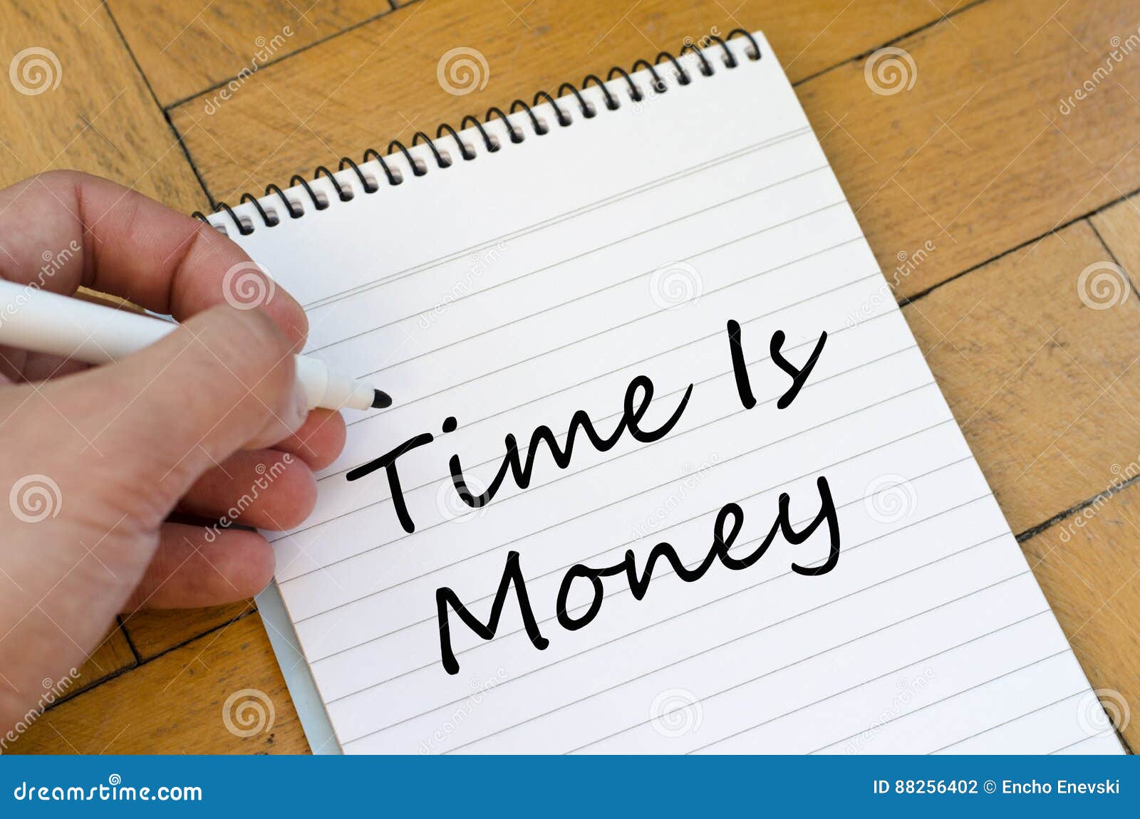 Time is Money Concept on Notebook Stock Photo - Image of success ...