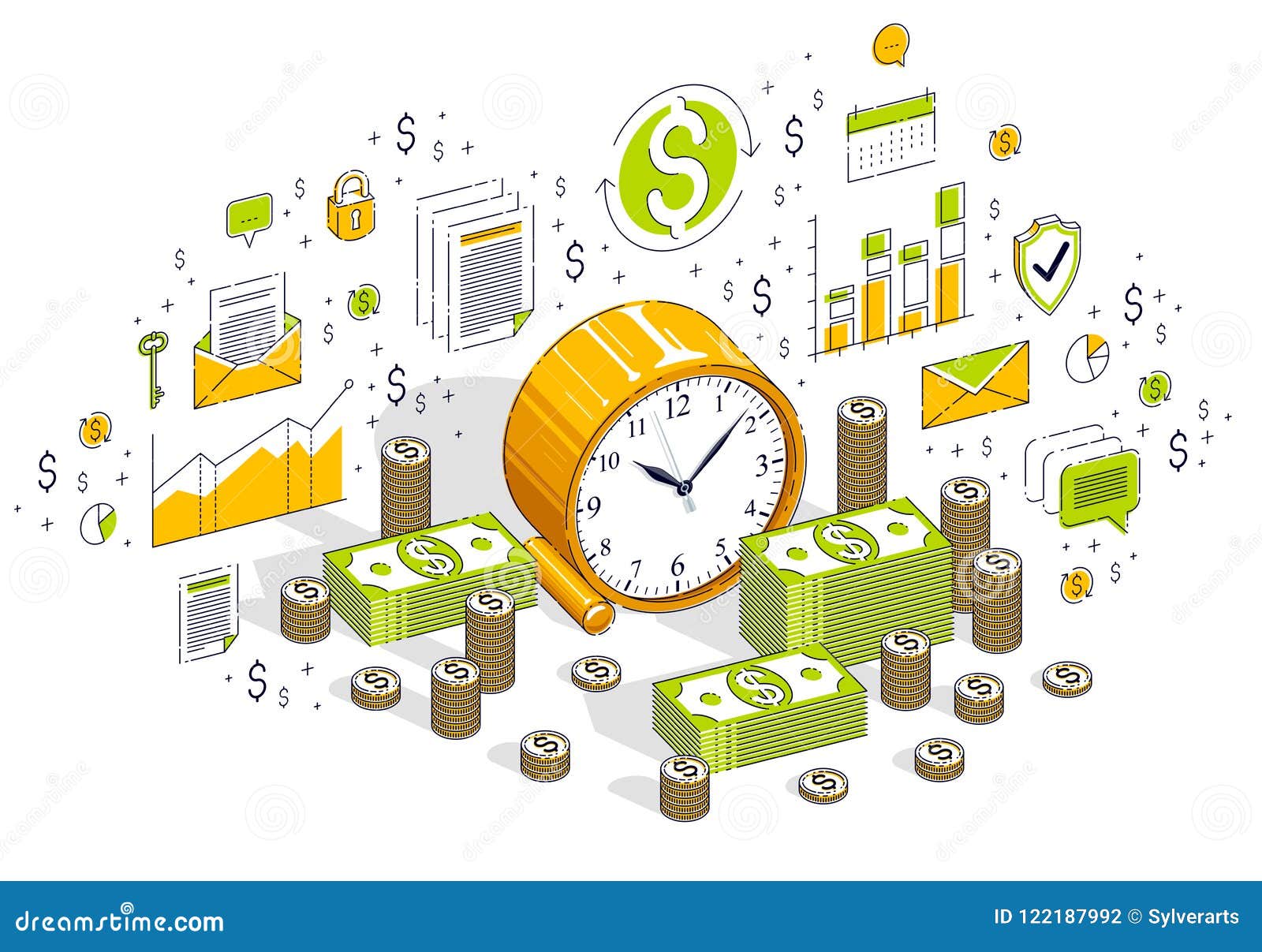 Commercial Finance Clock Stock Illustrations – 1,707 Commercial Finance ...