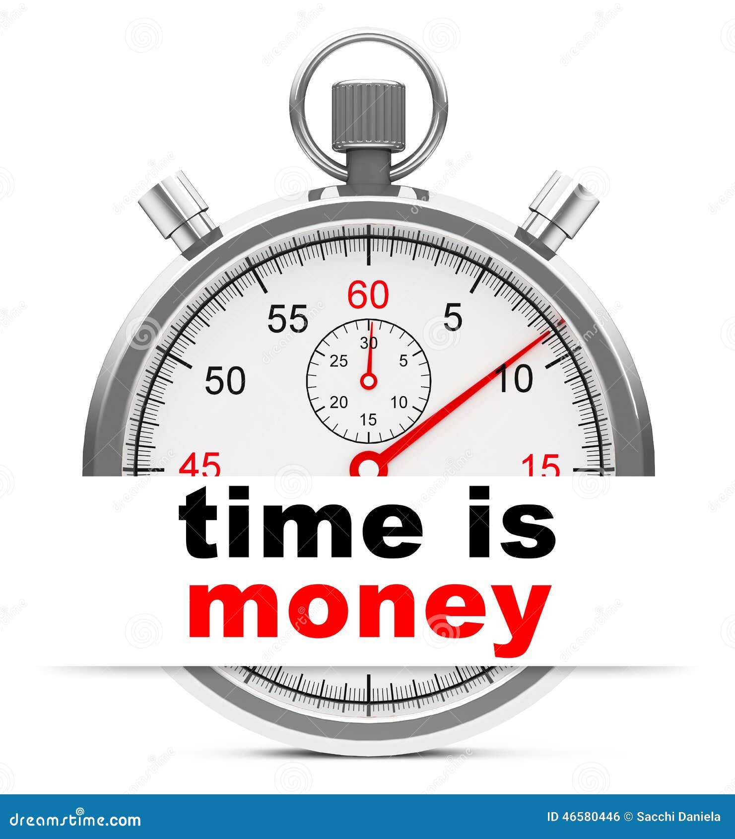 Time is money stock illustration. Illustration of timer - 46580446