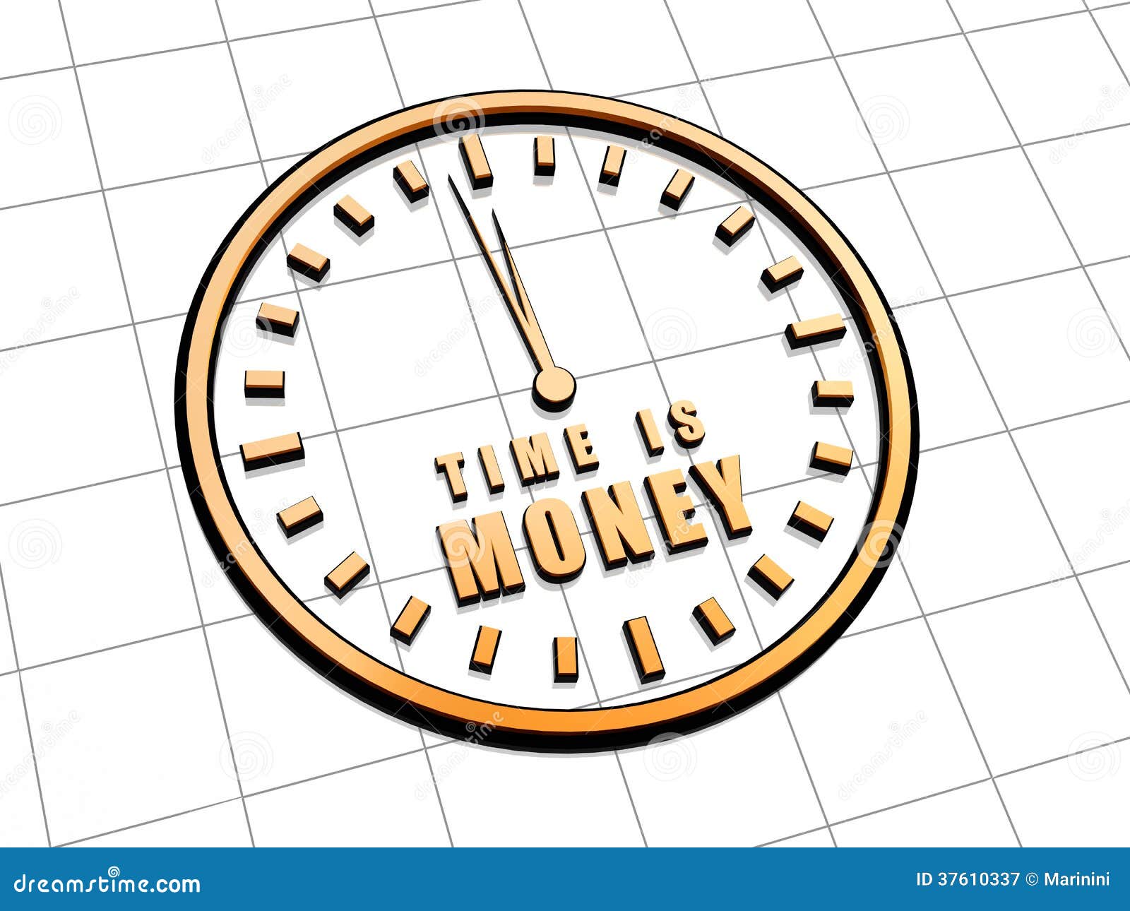 Time is Money in Golden Clock Symbol Stock Image - Image of gain, hurry ...